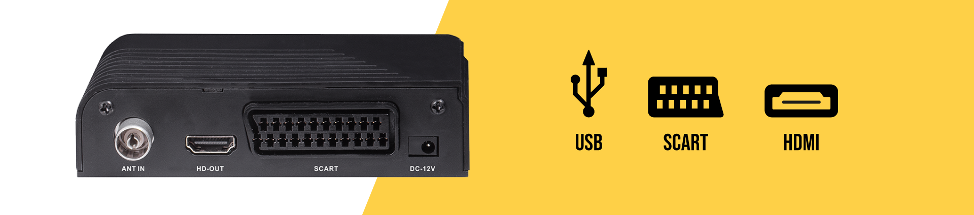 Decoder Digitale Terrestre HD DVB-T2 HEVC H.265 10 bit Trevi HE 3365 T2