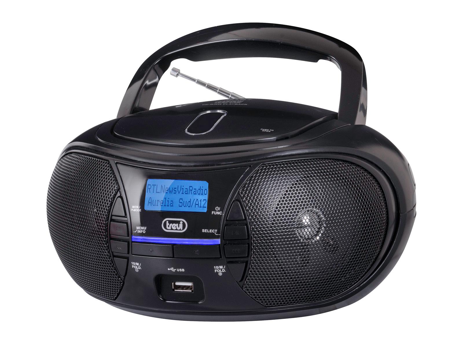 Stereo Portatile Boombox CD DAB DAB+ USB AUX-IN Trevi CMP 581 DAB