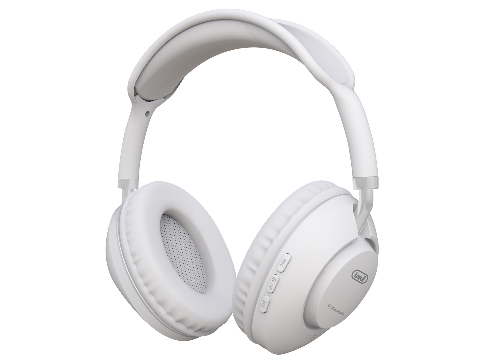 Cuffia DJ Hi-Fi Digital Stereo Wireless Trevi DJ 12E42 BT Bianco