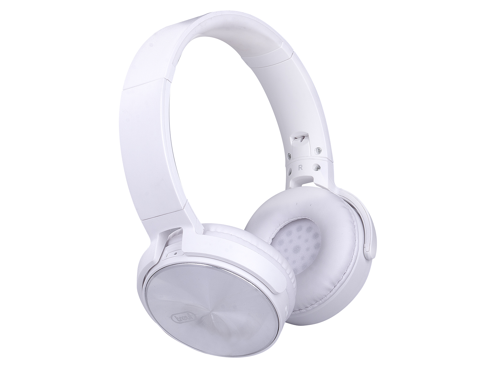 Cuffia DJ Digital Stereo Wireless Microfono AUX-IN Trevi DJ 12E50 BT Bianco